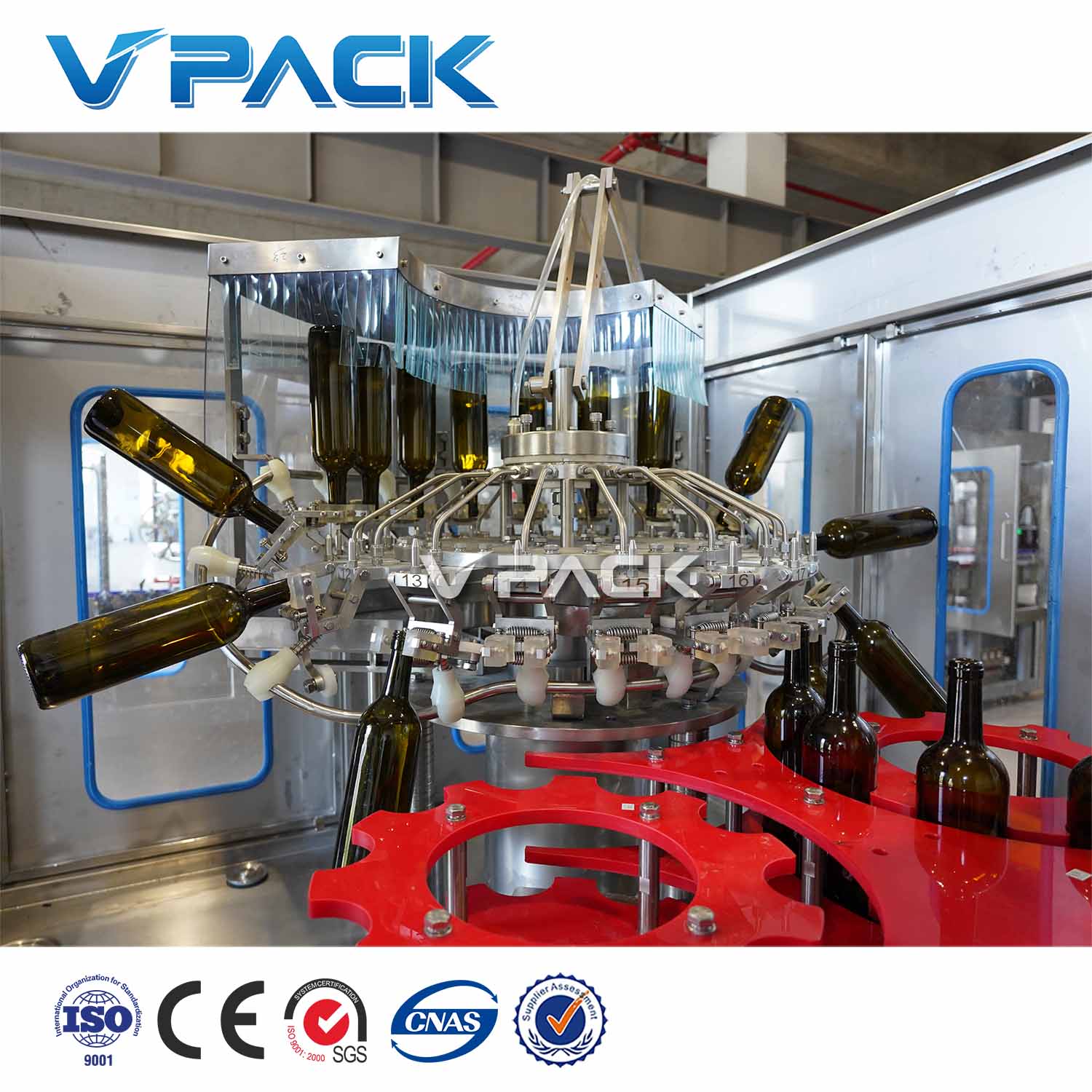 Champagne filling machine production line 1800BPH-Glass Bottle Filling ...