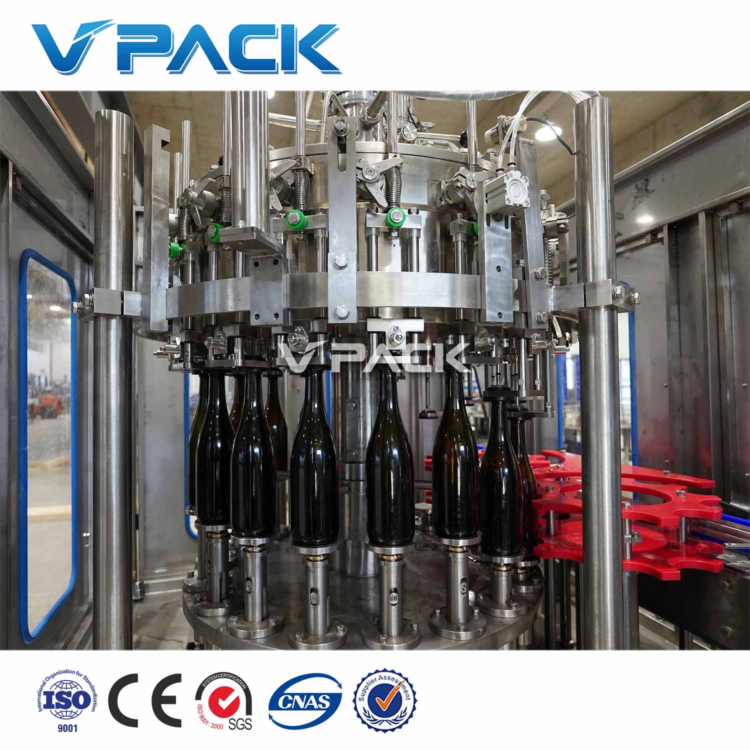 Champagne filling machine production line 1800BPH-Glass Bottle Filling ...