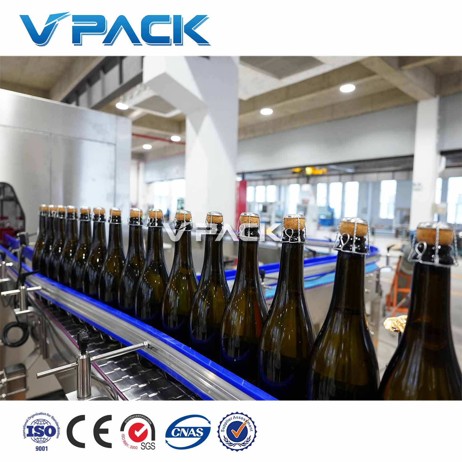 Champagne filling machine production line 1800BPH-Glass Bottle Filling ...